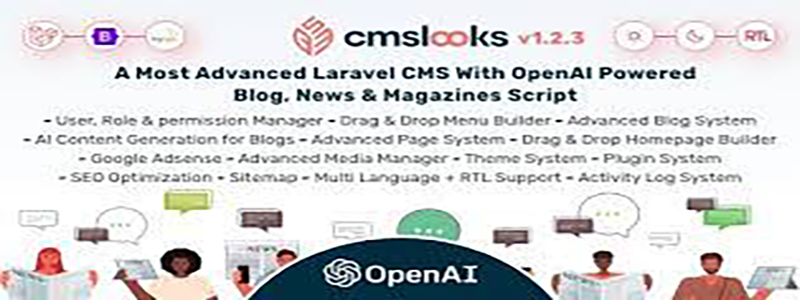 Nulled Cmslooks Laravel Cms With Openai Powered Blog News